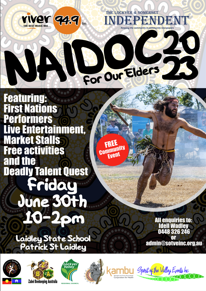 Lockyer Valley NAIDOC 2023, Fri 30th Jun 2023 10:00am - 2:00pm